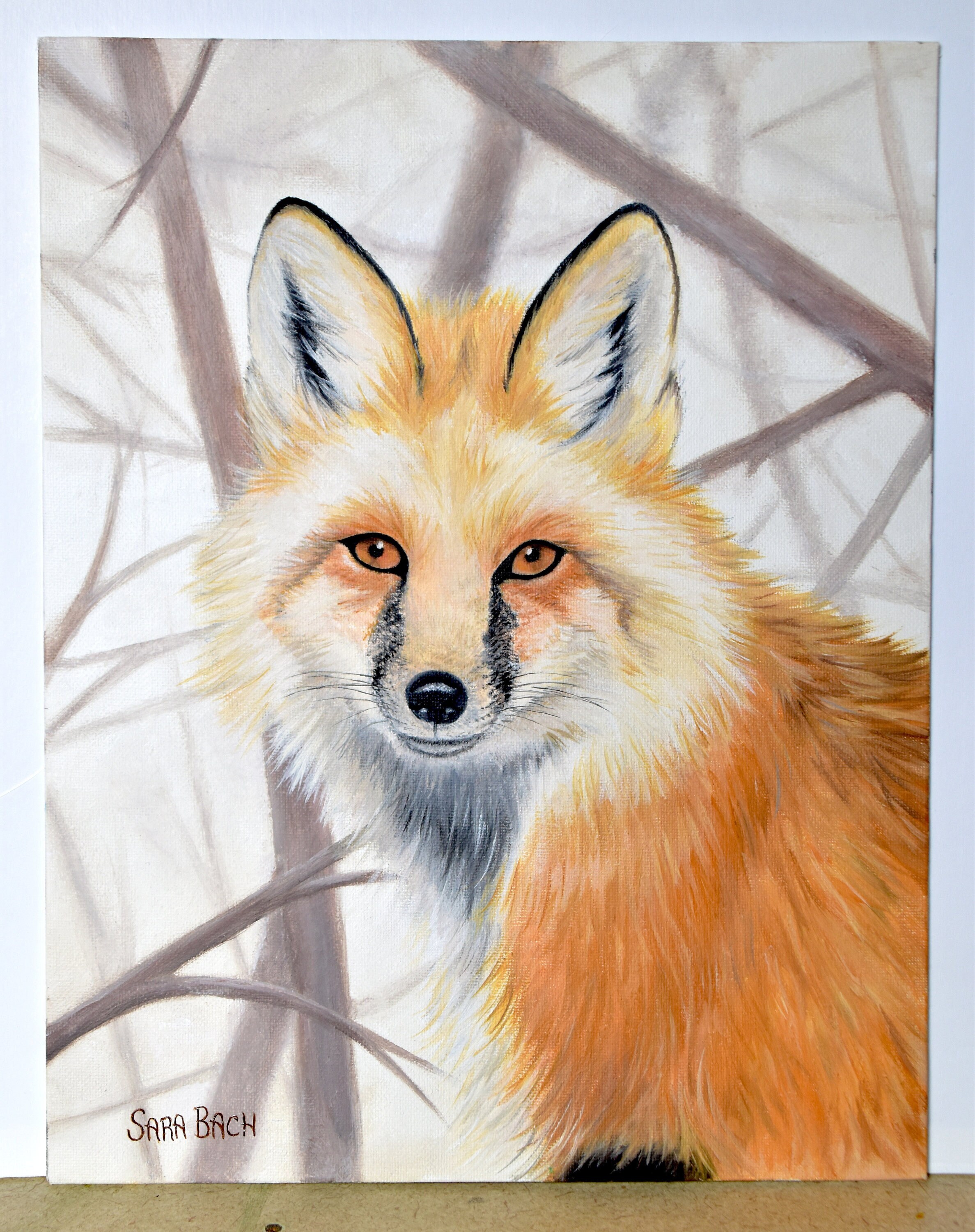 Fox Painting Original Oil Painting of Fox Art Home Decor Fox Painting ...