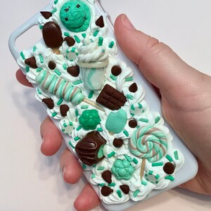 Decoden Phone Case - Mint Chocolate Chip - Etsy