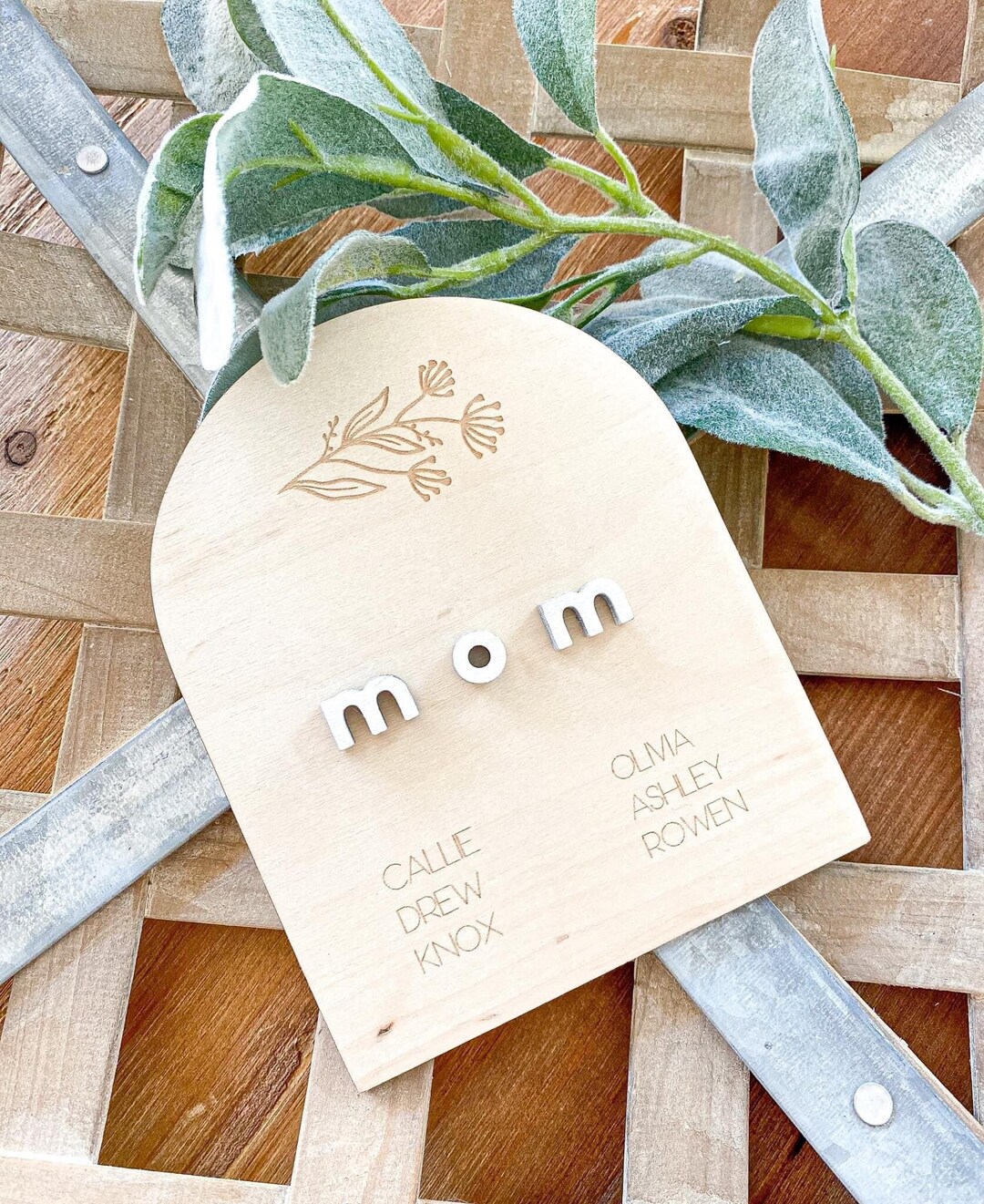 Personalized Mom Sign, Wooden Mother's Day Sign, Grandma Gifts ...