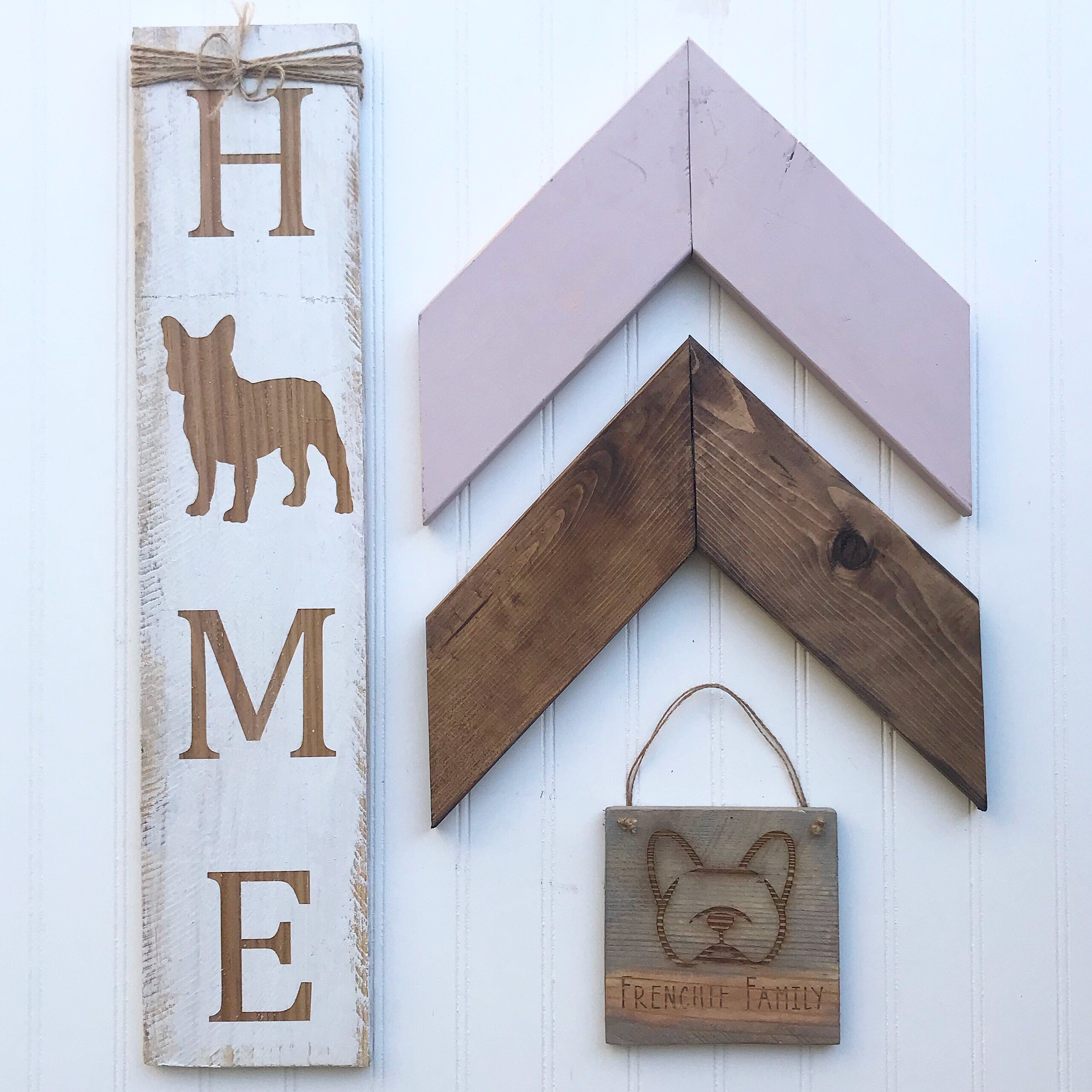 Home Frenchie Wood Sign Frenchie Family Sign | Etsy