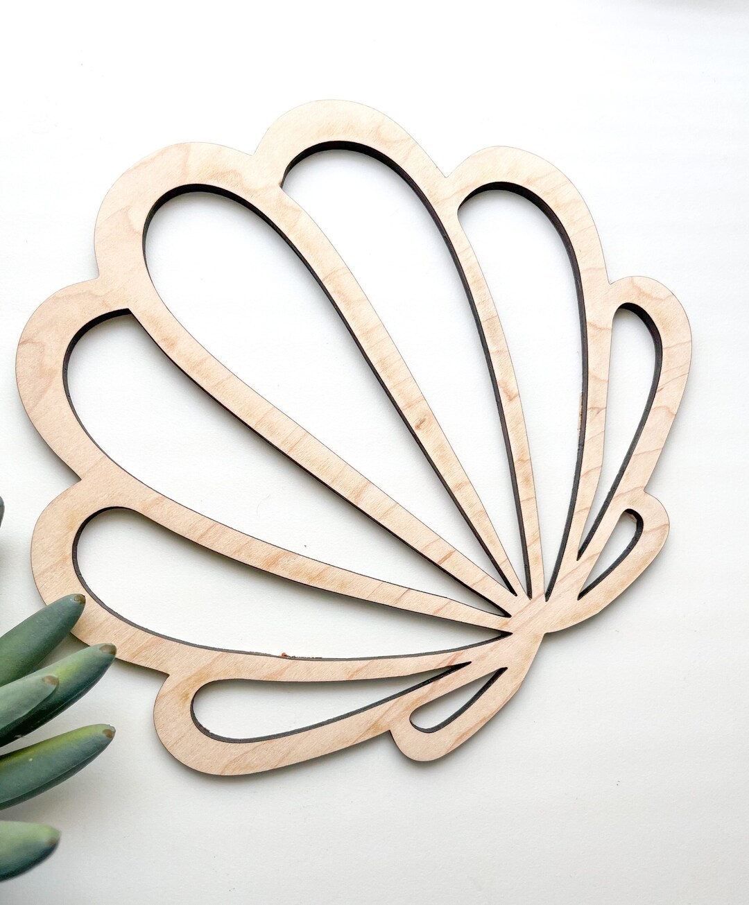 Wooden Seashell | Coastal Nursery Decor | Shell Decor | Surfer Baby ...