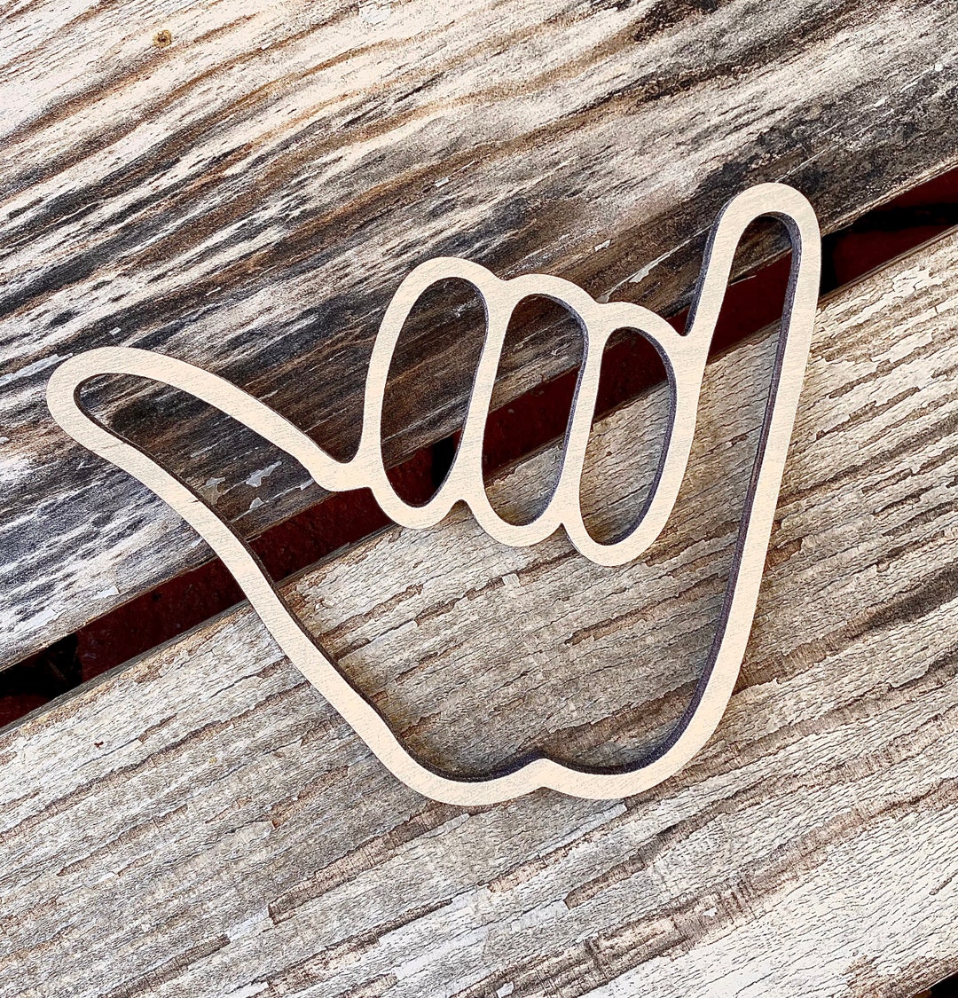 Shaka Hand Sign | Bedroom or Nursery Room Decor | Surf Home Decor ...