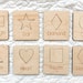 Wooden Shapes Flash Cards Set of 8 Shapes and Names on Sturdy Wood ...