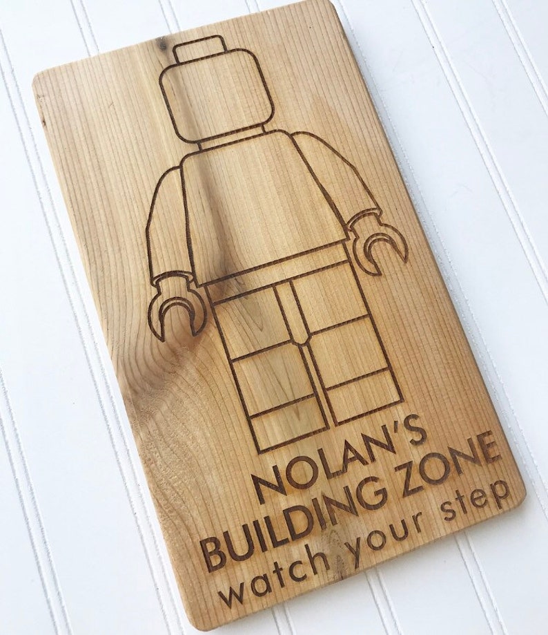 Building Zone Watch your step sign Lego building sign | Etsy