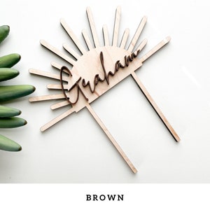 Sun Cake Topper, Boho Sun Cake Topper, First Trip Around the Sun ...
