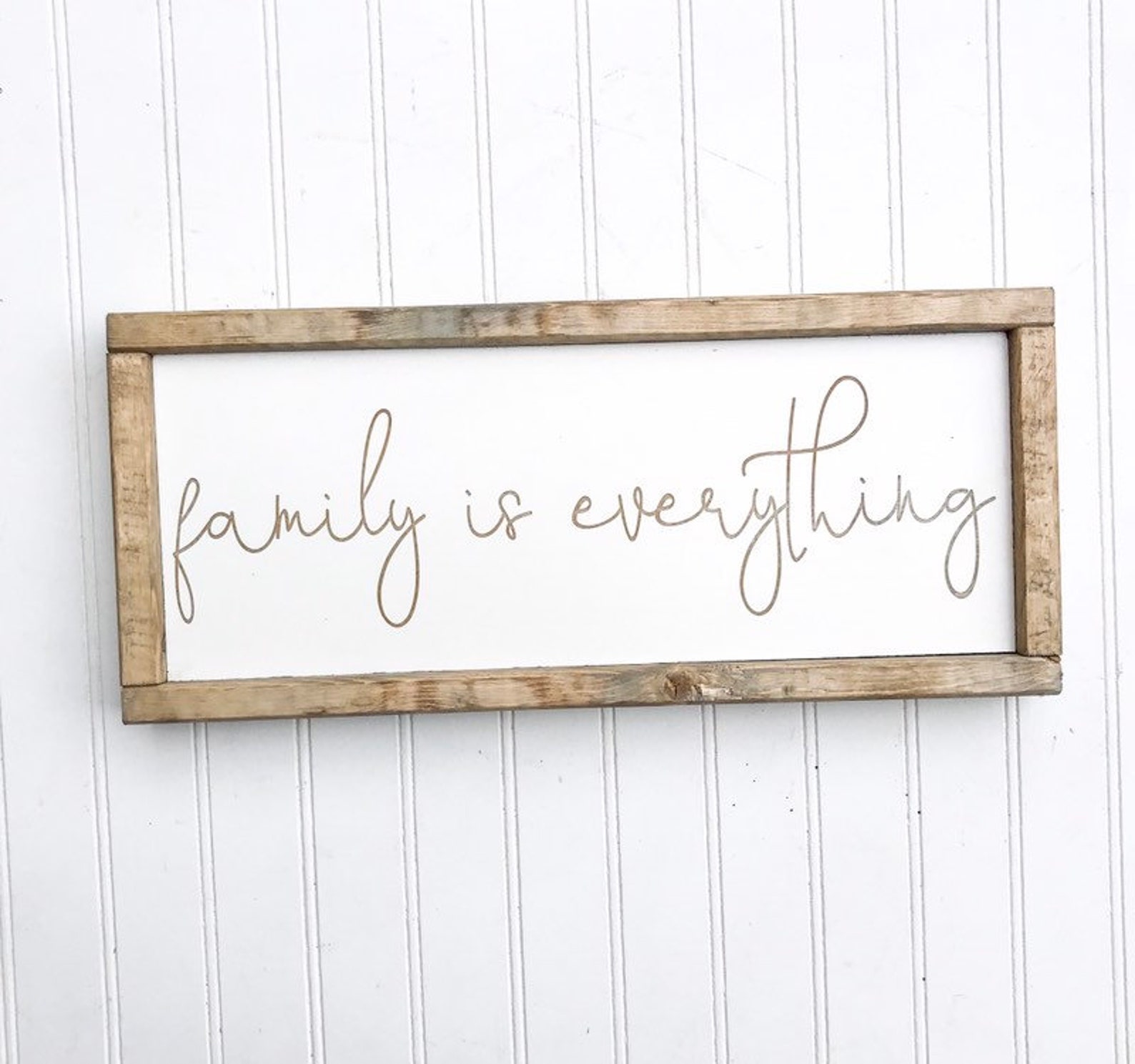 Family is Everything Wood Sign Family is Everything Decor | Etsy