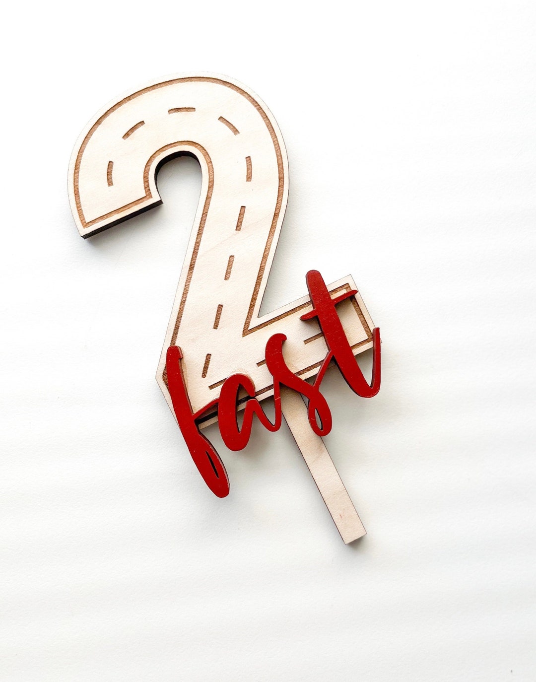 Two Fast Cake Toppers | Racer Birthday | Race Car Birthday | Race Car ...