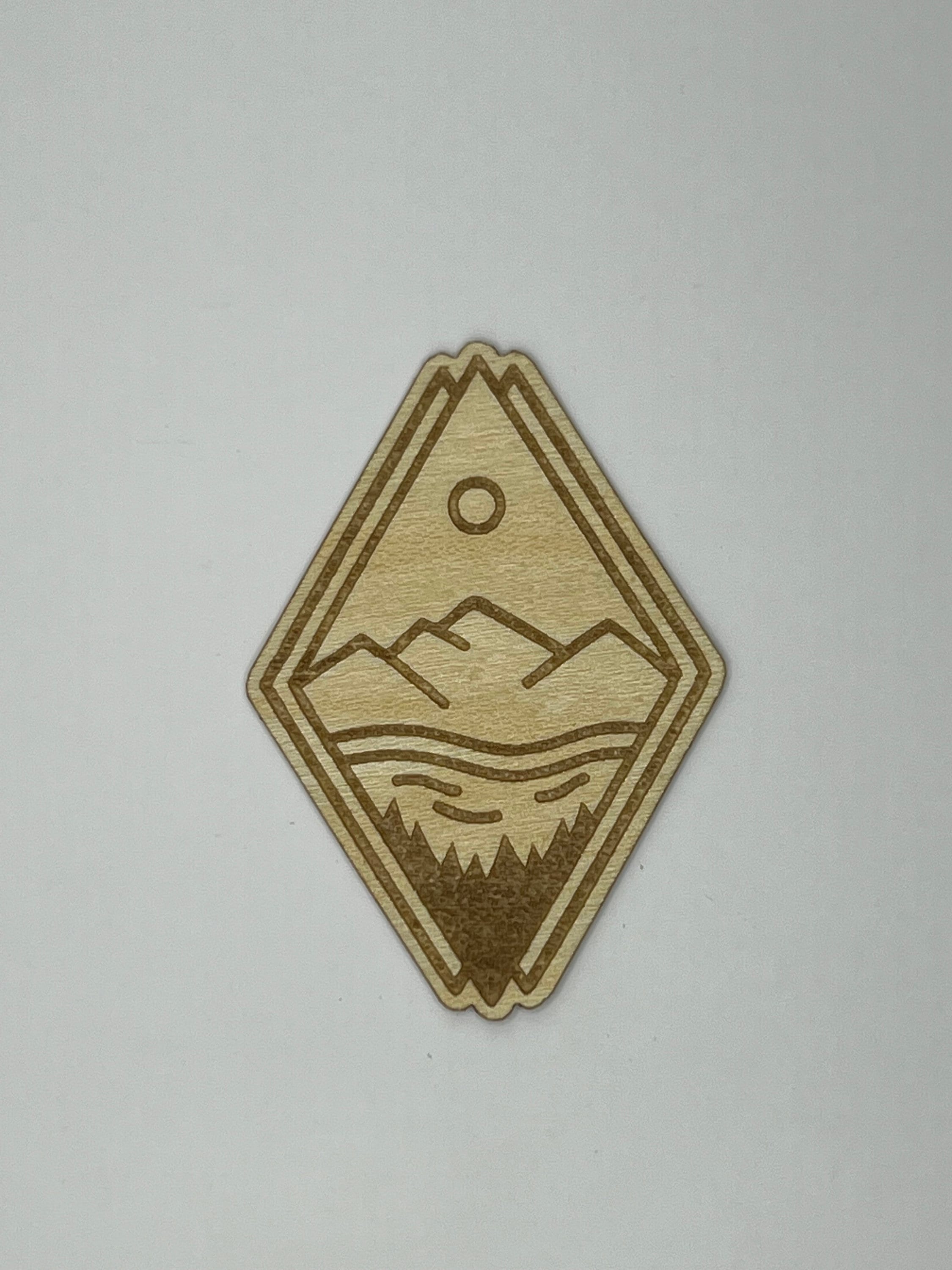 Wooden Stickers, Wood Stickers, Mountain Stickers, Wood Decal - Etsy