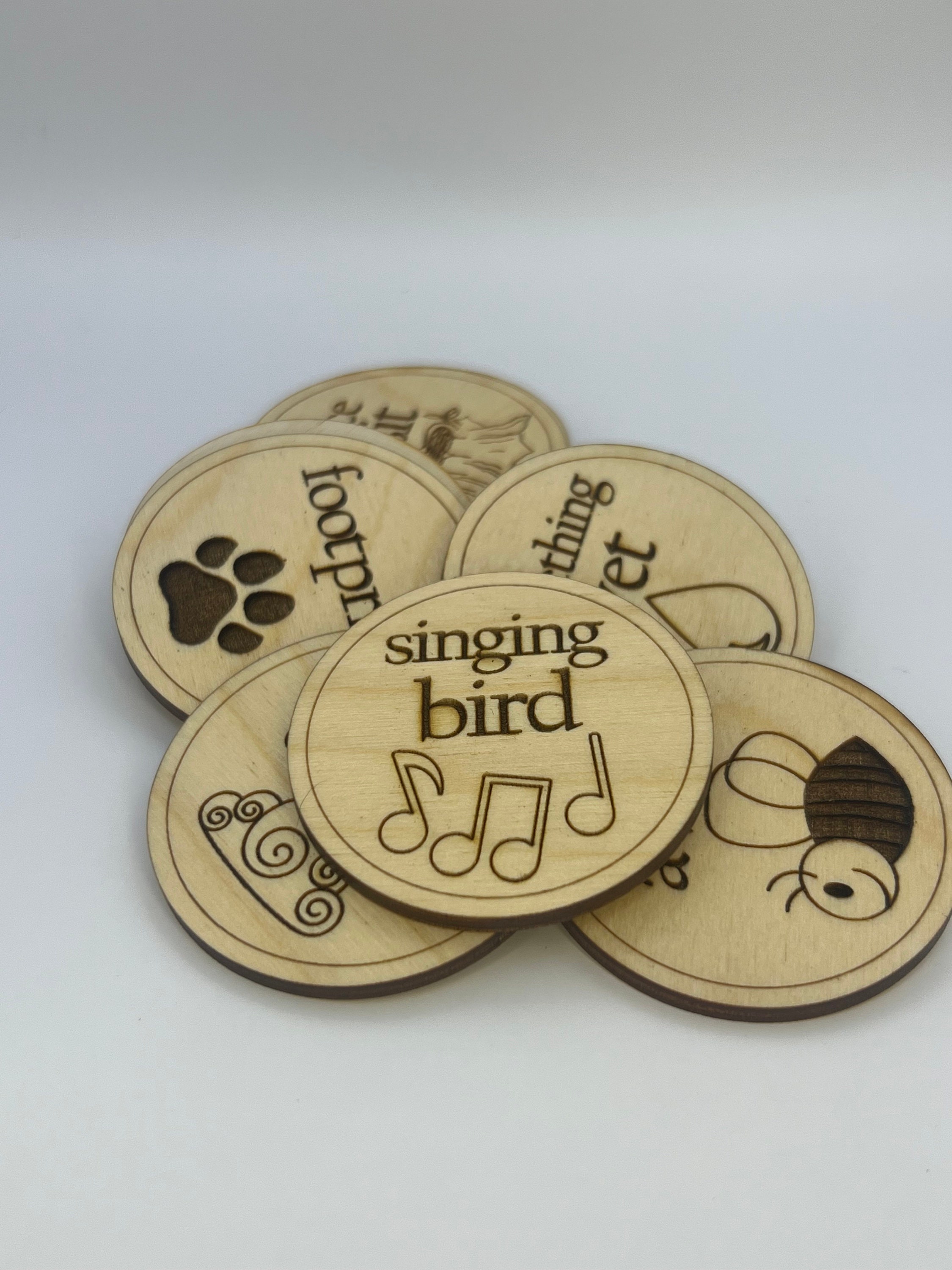 Wooden Nature Scavenger Hunt Tokens free Shipping - Etsy