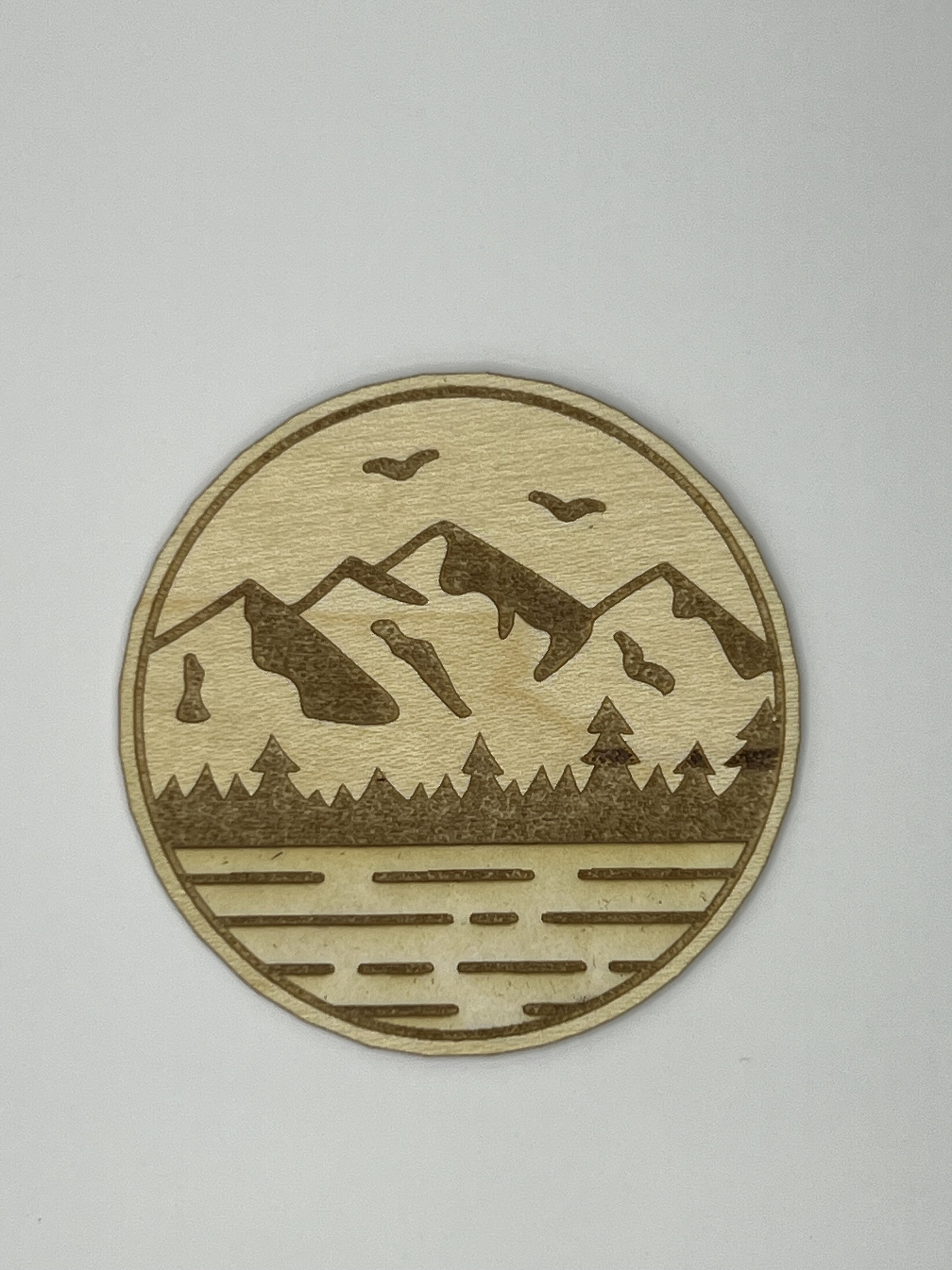 Wooden Stickers, Wood Stickers, Mountain Stickers, Wood Decal - Etsy