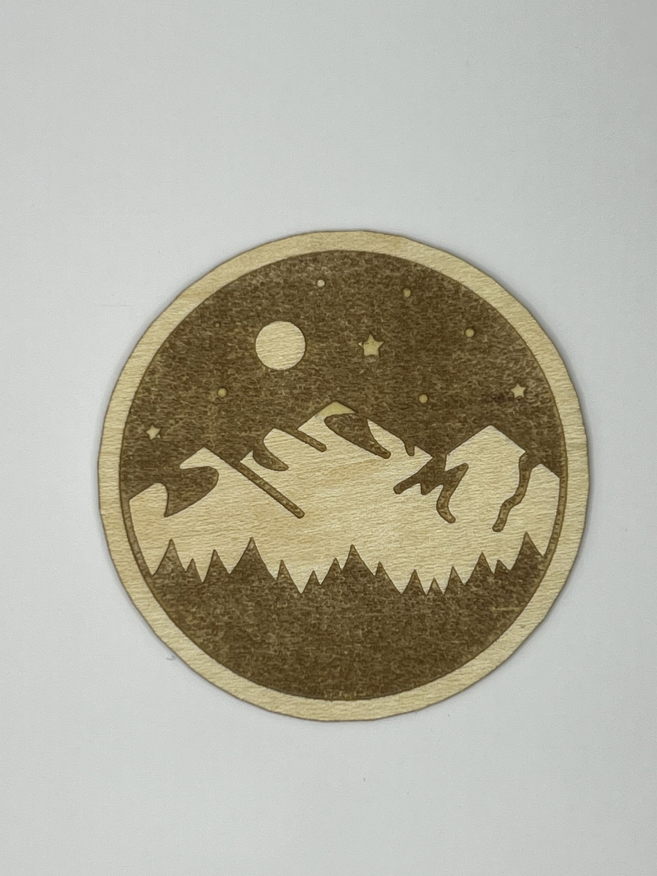 Wooden Stickers, Wood Stickers, Mountain Stickers, Wood Decal - Etsy