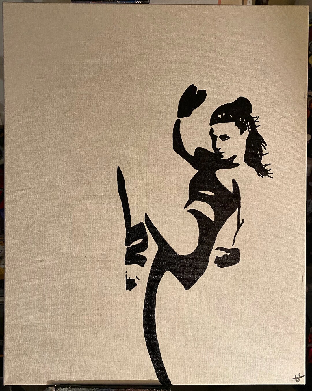 Rebel Rebel | Original 2021 | Ink on Canvas. | 32” X 24” - Etsy