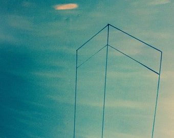 RED TRIANGLE by The Ox Oil Paint on 36 x 24 Canvas Oil Art ...