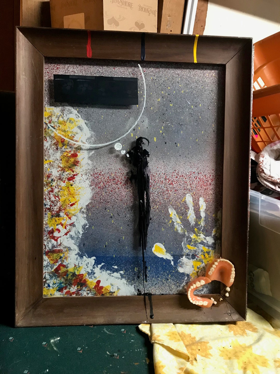 YOUR VIEW by the Ox, Window, Gloss Enamel & Spray Paint on 24" X 16 ...