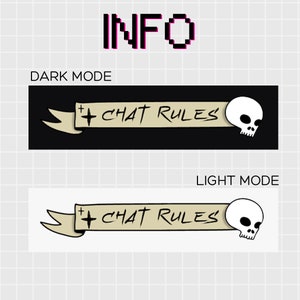 Skull Panel Banner, Twitch Banners, Panel Header, Twitch Stream Profile ...