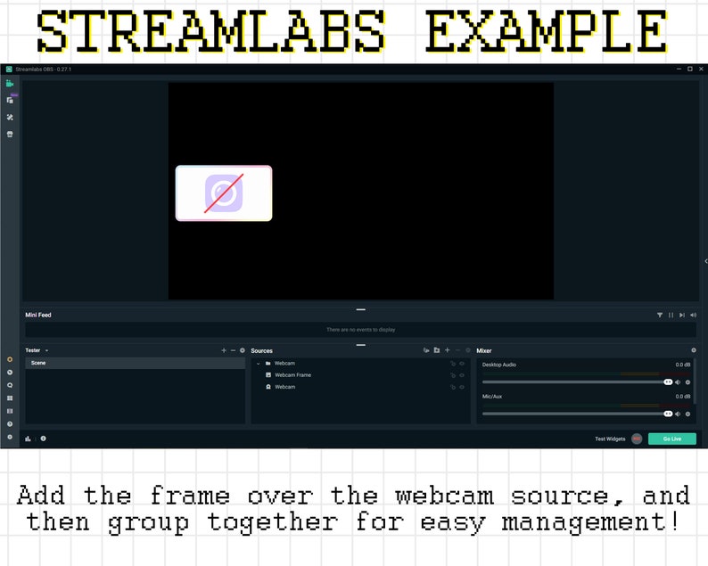 Pastel Gradient Webcam Overlay, Webcam Border, Live Streamer, Streaming ...