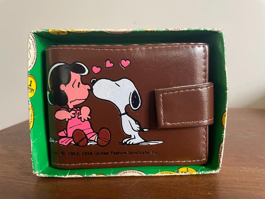Vintage Snoopy Wallet Lucy and Snoopy Peanuts Characters Unused Wallet ...