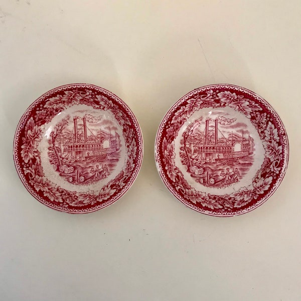 Red Transfer Ware - Etsy