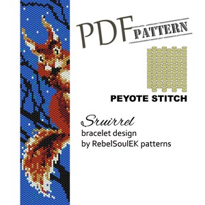 Squirrel Bead Pattern, Pdf Pattern, Seed Bead Pattern, Wild Pattern ...