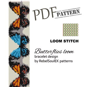 Butterflies Loom, Butterflies Pattern, Butterfly Loom, Bookmark ...
