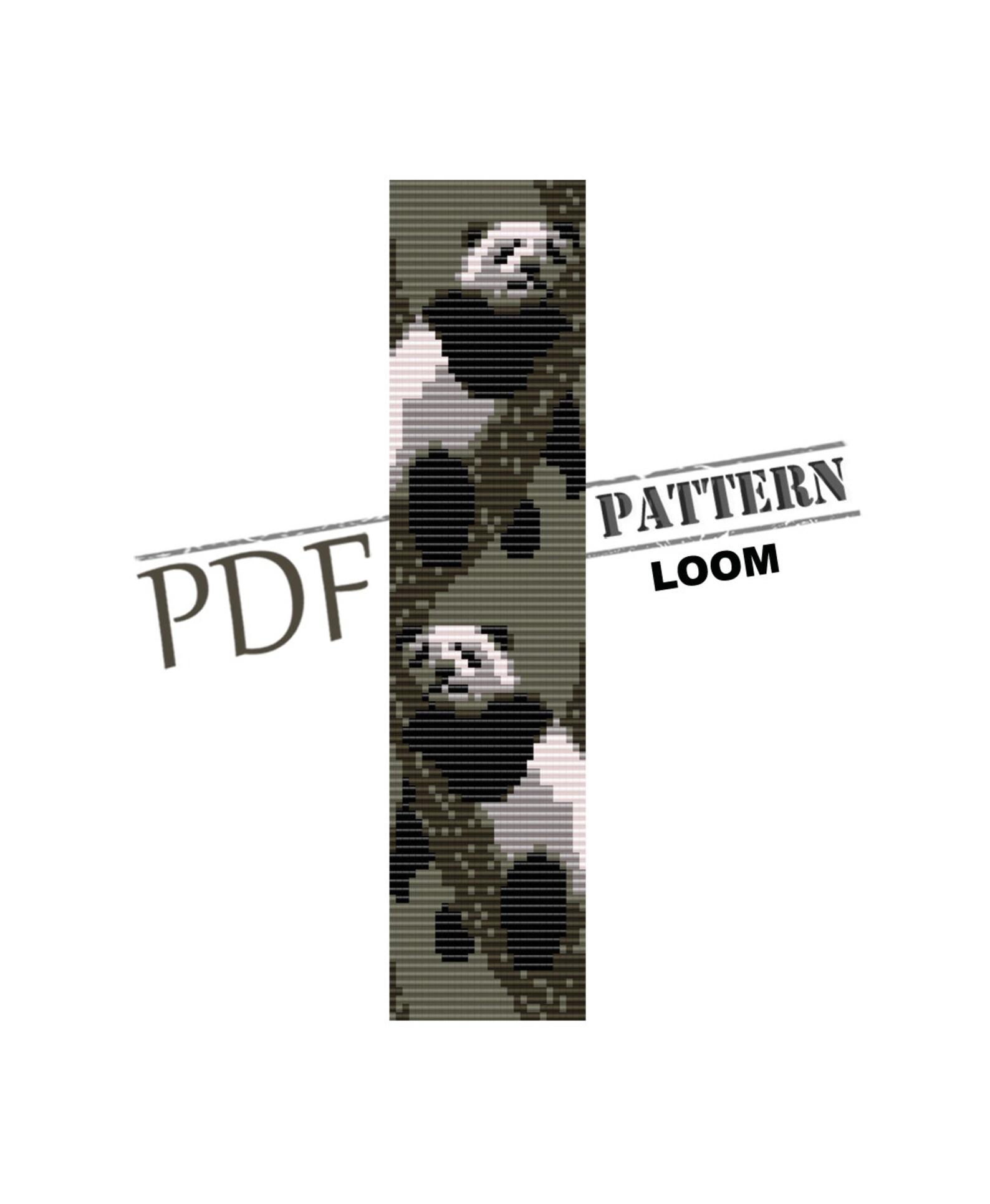 Panda Loom: Seed Bead Bracelet Pattern (PDF Pattern) - Etsy