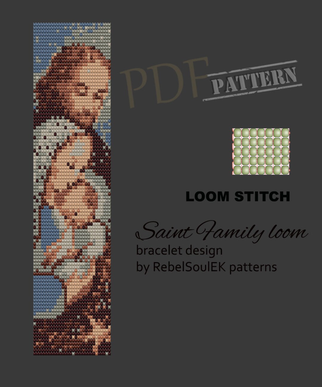 Holy Family, Nativity Pattern, Saint Family, Loom Christmas, Christmas ...