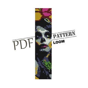 Santa Muerte Beadwork Pattern, Sugar Skull Loom, Instant Download, Bead ...