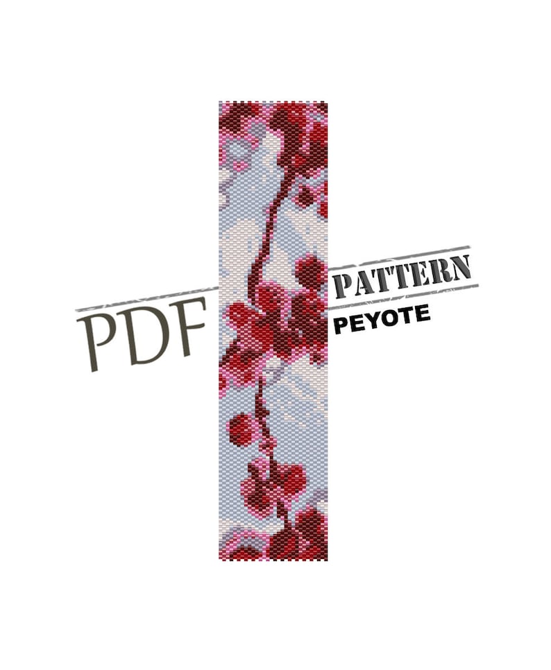 Rowan Pattern, Seed Bead Pattern, Peyote Bracelet, Ashberry Pattern ...