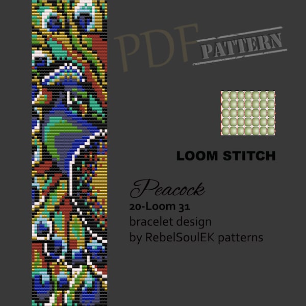 Peacock Loom Pattern - Etsy