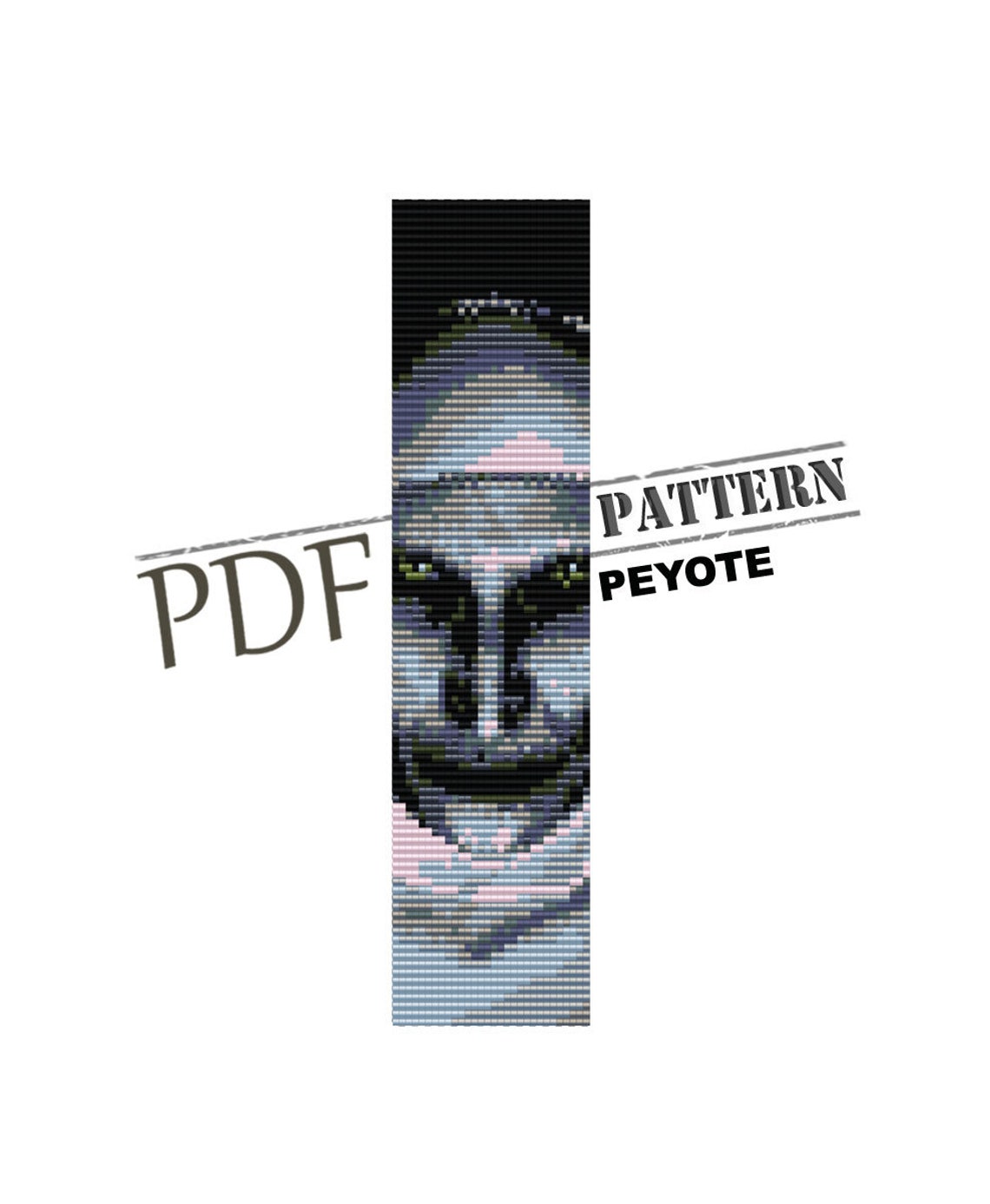 Nun Pattern Anabelle Horror Loom Bracelet Goth Loom - Etsy