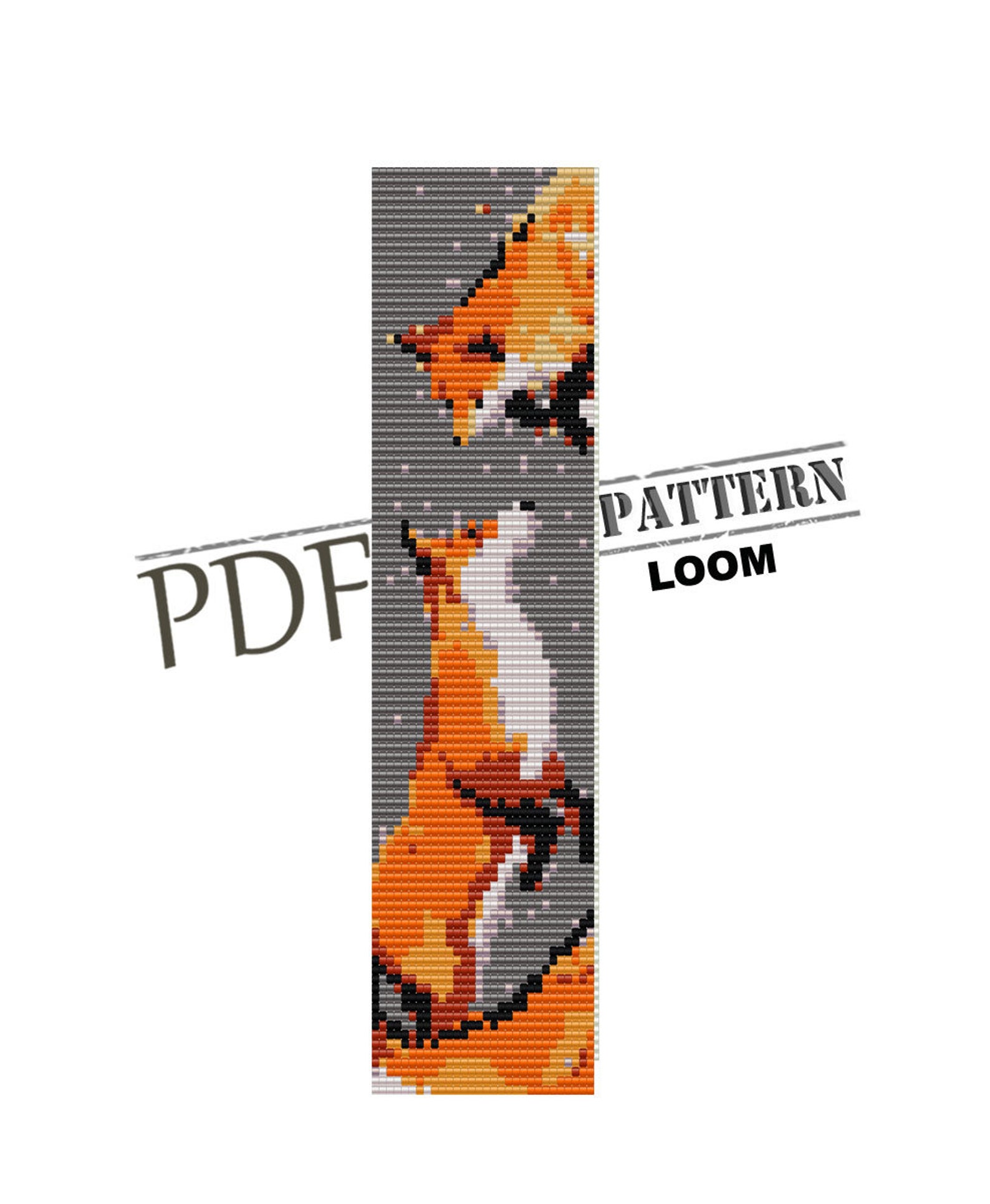 Red Fox Bead Pattern Pdf Pattern Seed Bead Pattern Wild - Etsy Canada