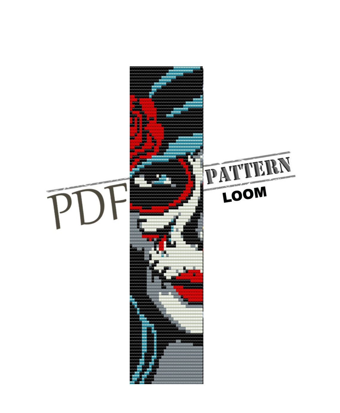 Santa Muerte Beadwork Pattern Sugar Skull Loom Instant - Etsy