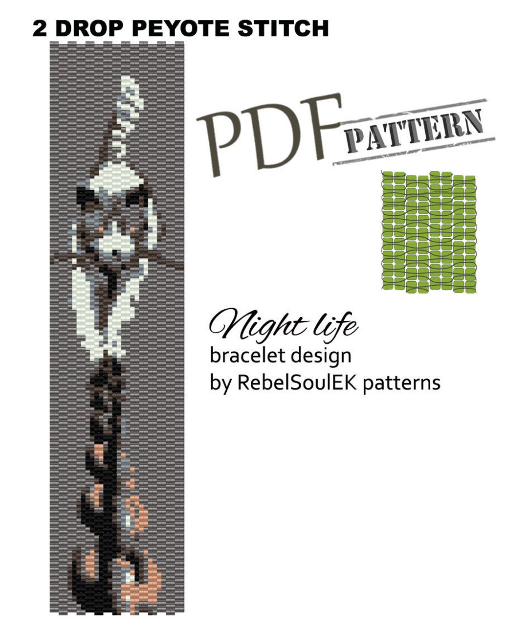 Cat Bracelet Pattern, Beaded Cuff Pattern, Bracelet Design, Beadweaving ...