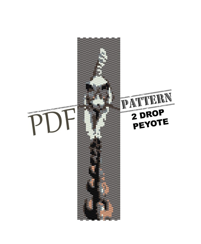 Cat Bracelet Pattern, Beaded Cuff Pattern, Bracelet Design, Beadweaving ...