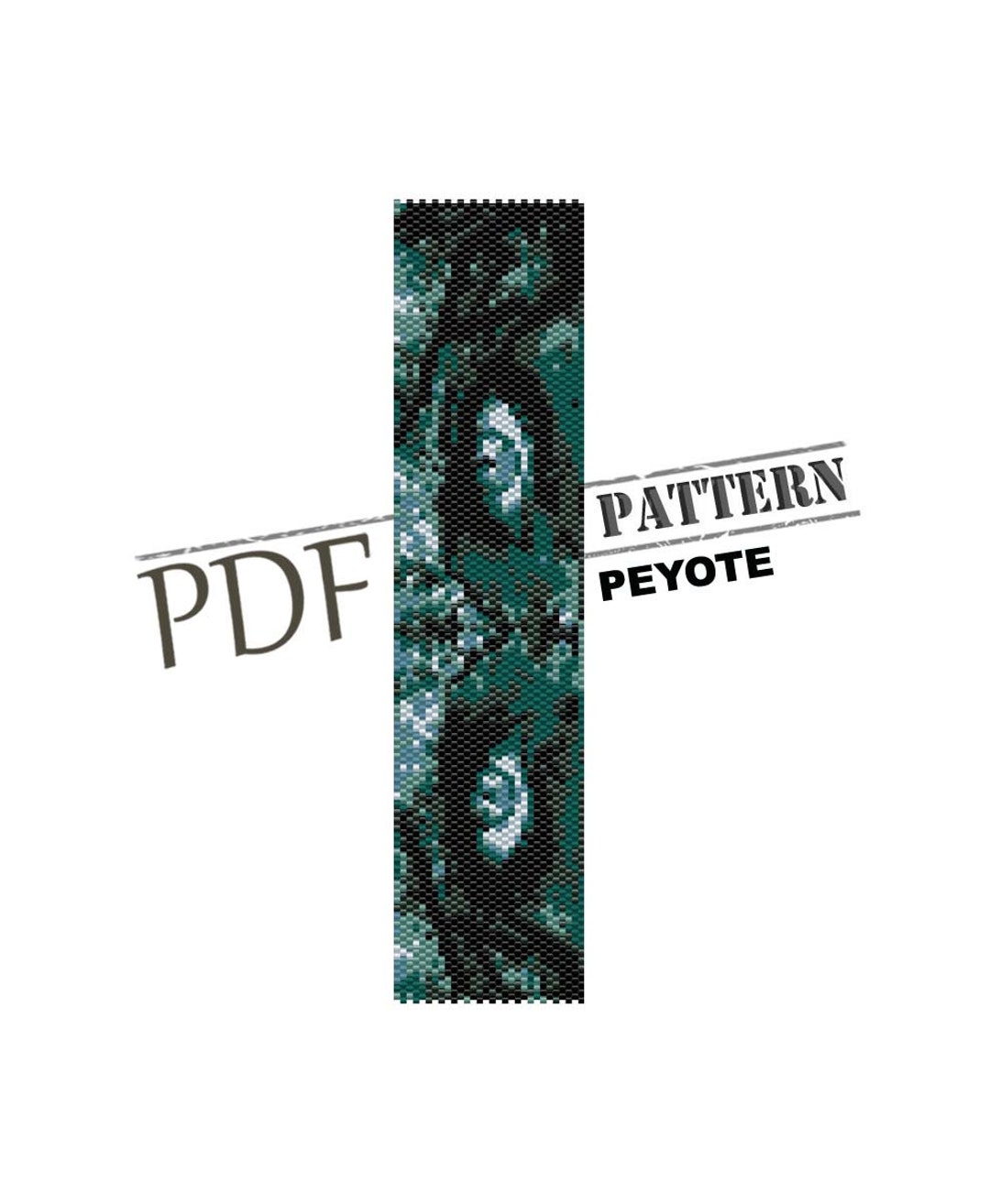 Eyes Bead Peyote, Nature Eyes Bracelet Peyote, Peyote Pattern, Beading ...