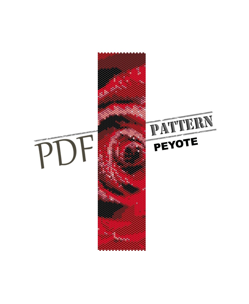 Rose Pattern Flower Pattern Instant Download Seed Bead - Etsy