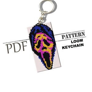 Scream Loom Stitch, Instant Download, Mask Pattern, Keychain Pattern ...