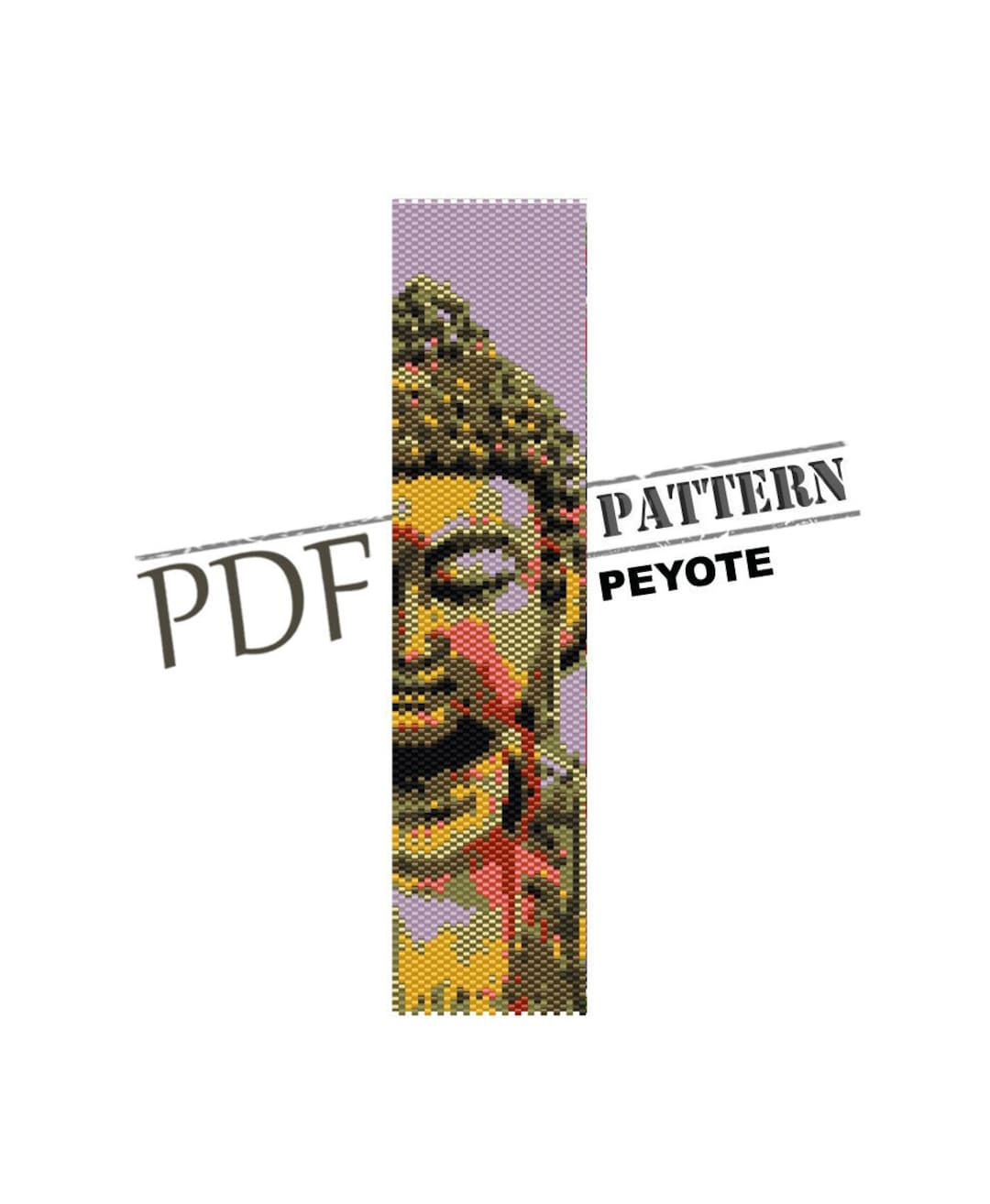 Budda Pattern, Peyote India, Travel Pattern, Seed Bead Pattern, Pdf ...