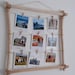 Driftwood Photo Frame, Farmhouse Peg and String Photo Display, Polaroid ...