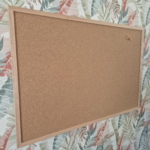 Wooden Notice Board, Wood Pin Board, Framed Cork Board. Bulletin Memo ...