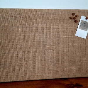 Hessian Cork Board: Rustic Fabric Pin Mood Board - Etsy UK