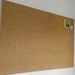 Large Notice Board Hessian Covered / Long Rustic Cork Board / - Etsy