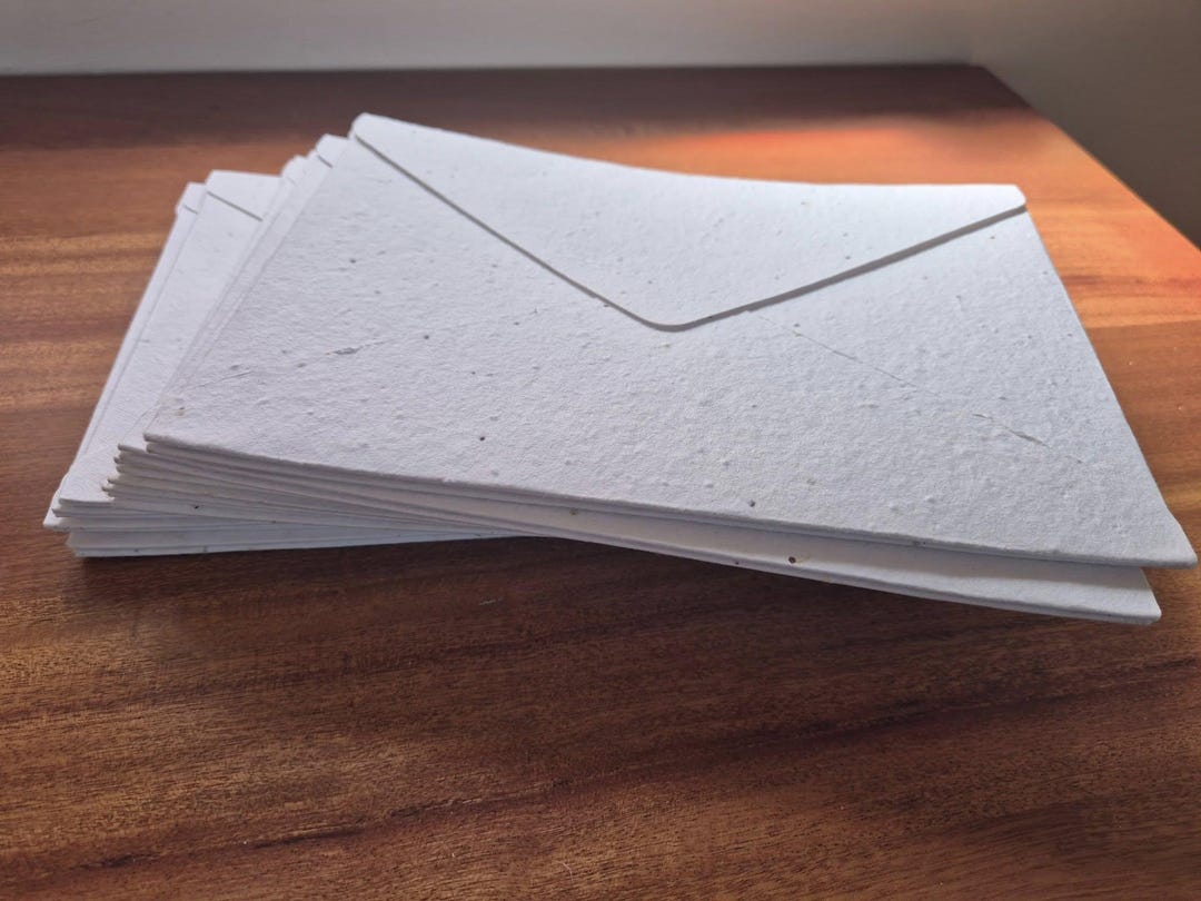 Seed Paper Envelopes, Plantable Envelopes With Wildflower Seeds A5 C5 ...