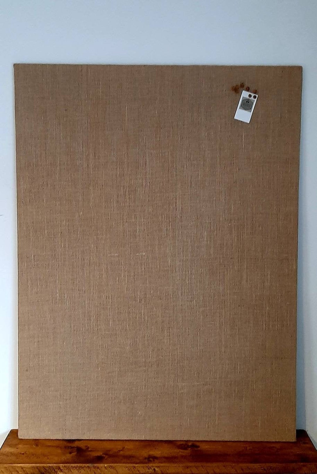 Extra Large Hessian Cork Board: Rustic Home Decor Pin Board - Etsy