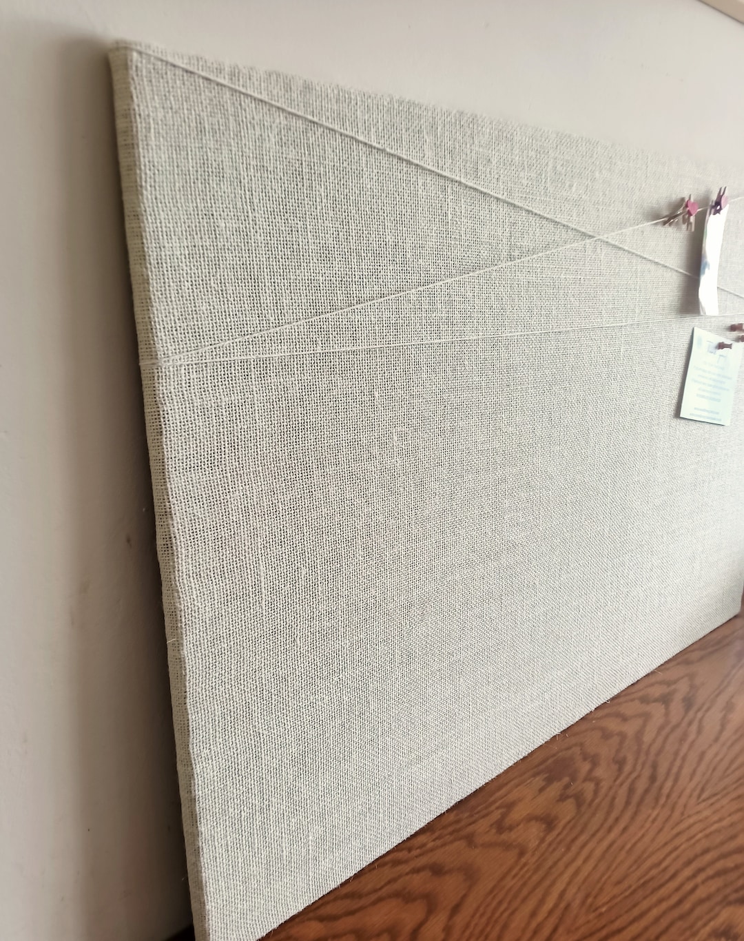 Cream Hessian Fabric Cork Board: Wedding Display, Family Noticeboard - Etsy