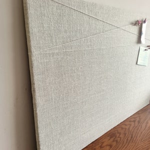 Cream Hessian Fabric Cork Board: Wedding Display, Family Noticeboard - Etsy