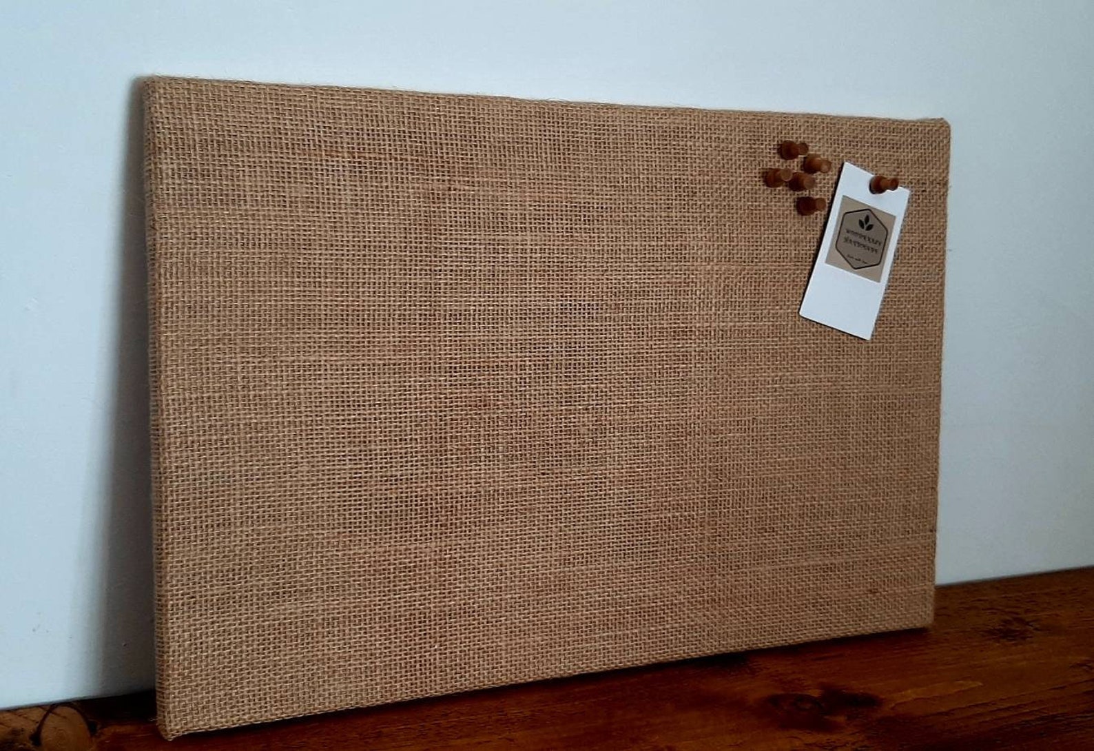 Hessian Cork Board: Rustic Fabric Pin Mood Board - Etsy UK