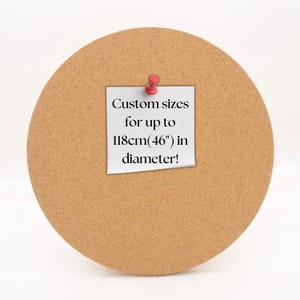 Round Pinboard, Custom Cork Boards, Frameless Cork Board, Family Cork ...