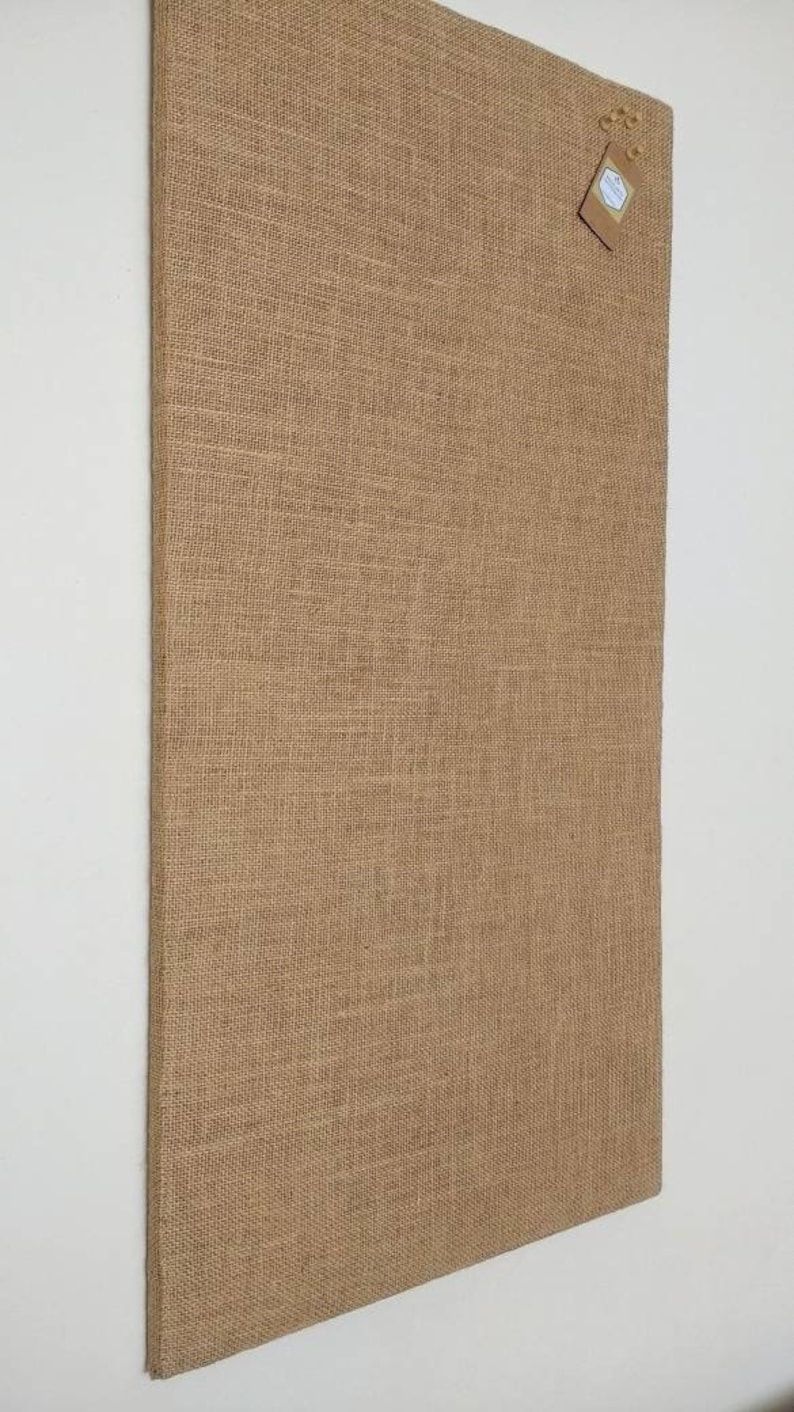 Large Cork Board Hessian Coveredrustic Push Pin Notice Memo - Etsy