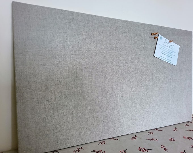 35 X 47 Modern Linen Designer Pinboard Mood Board Modern Grey Bulletin ...